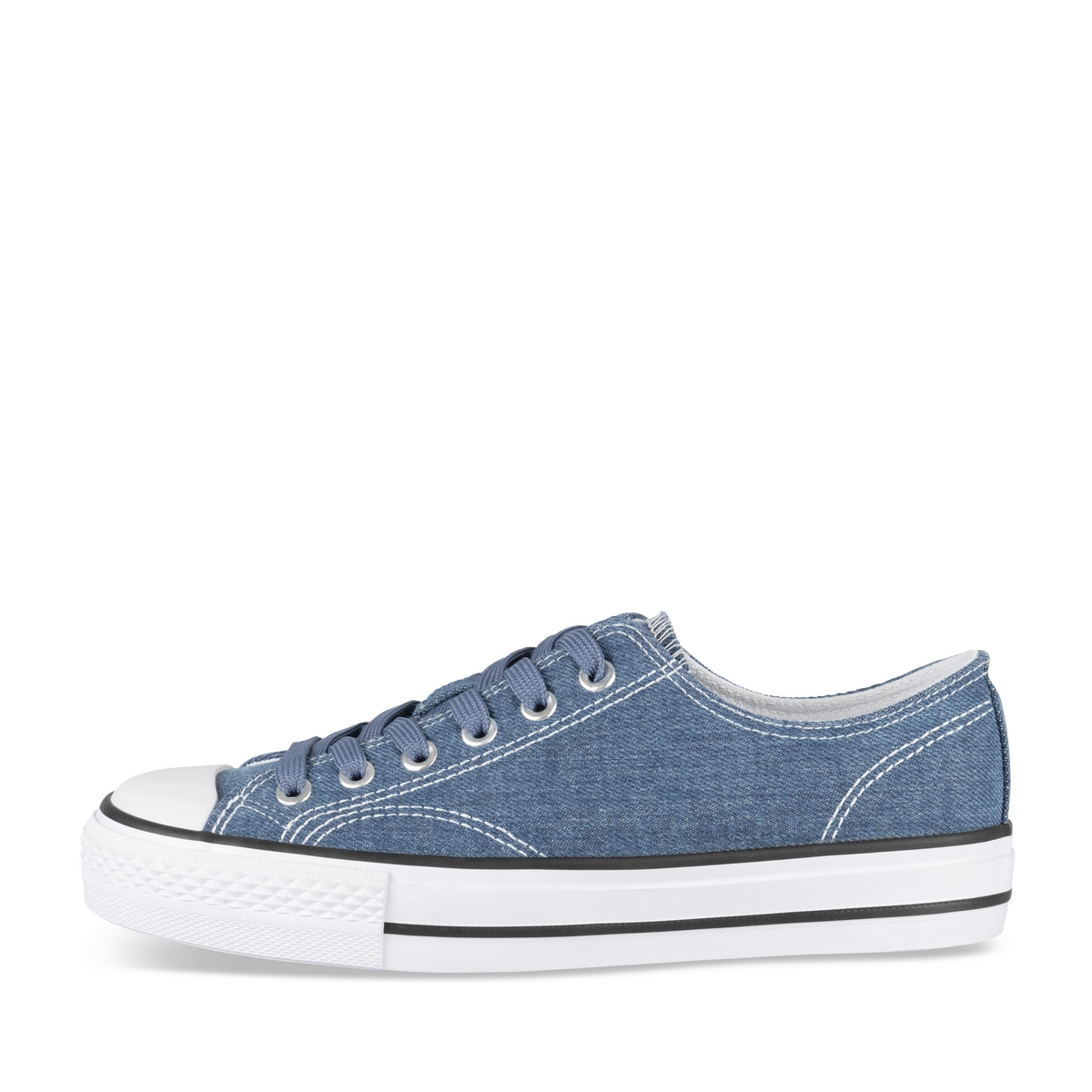 Baskets JEANS Femme Lacets Uni MERRY SCOTT