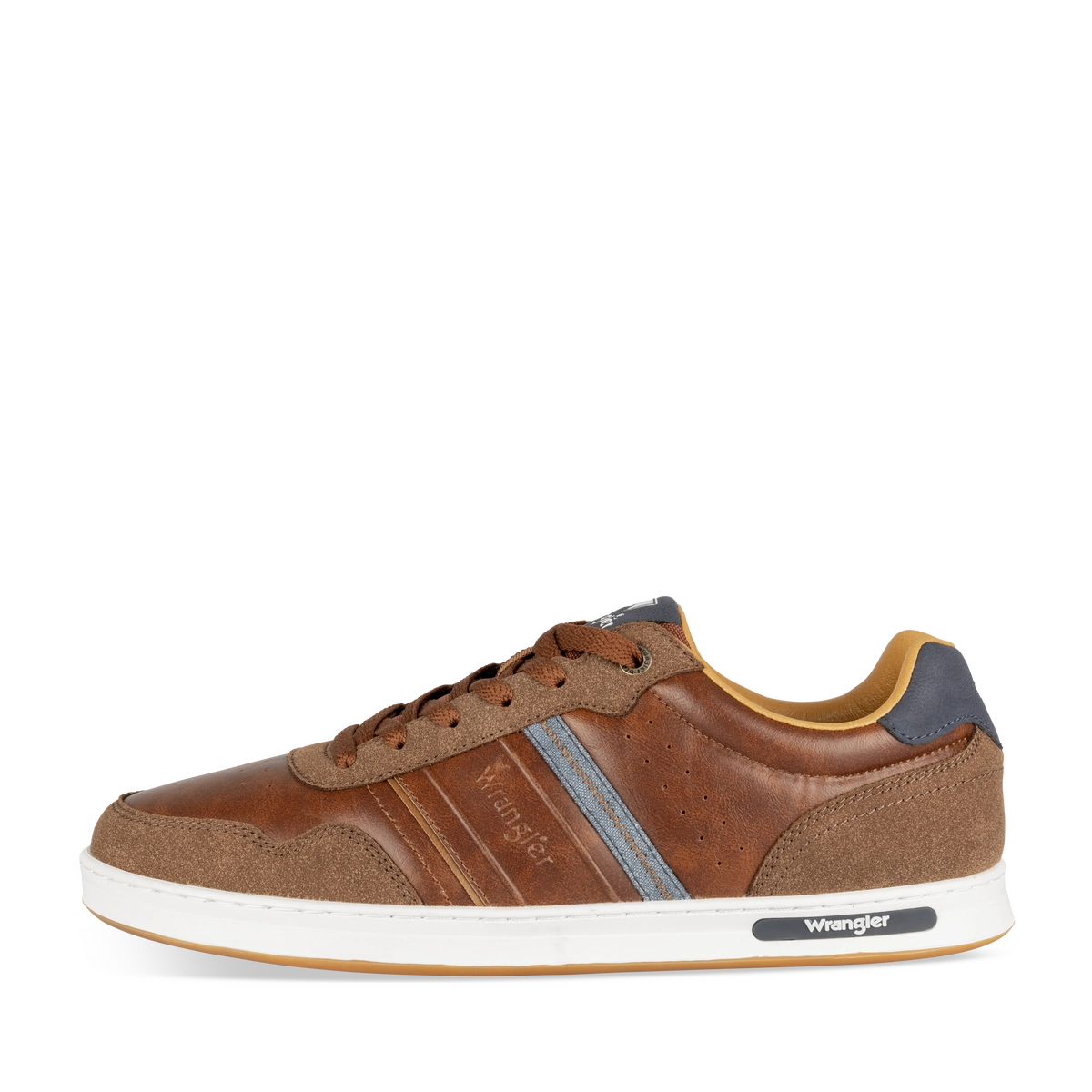 Baskets COGNAC Homme Lacets Uni WRANGLER