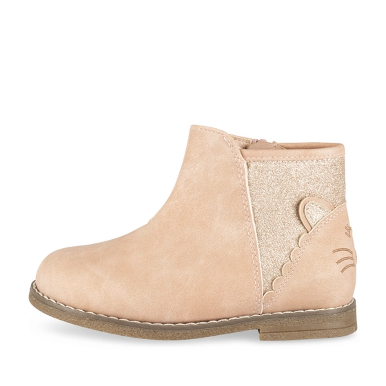 Ankle boots Girl pattern Glitter Zip NINI & GIRLS