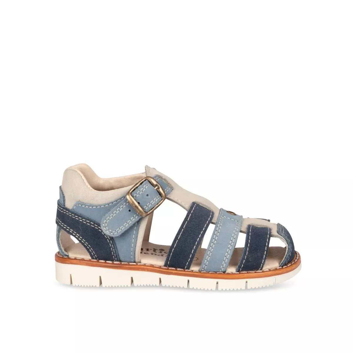 Sandals BLUE CHARLIE & FRIENDS CUIR