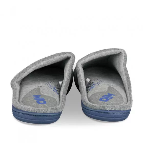 Chaussons GRIS Homme A enfiler DIM