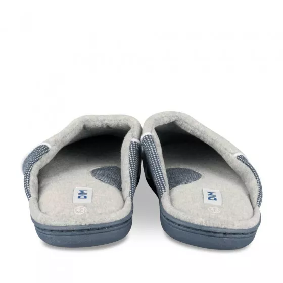 Chaussons GRIS Homme A enfiler DIM