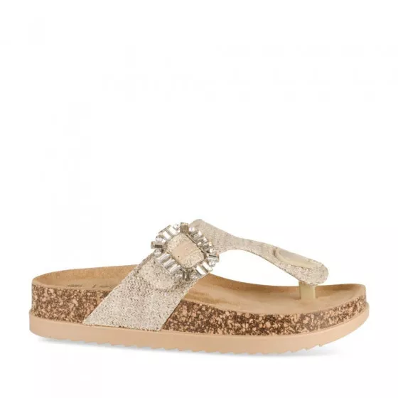 Tongs Entredoigt BEIGE Femme motif Uni A enfiler MERRY SCOTT