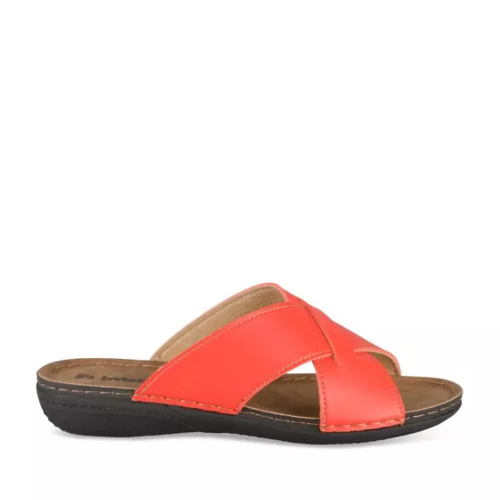 Mules ROUGE Femme A enfiler INBLU