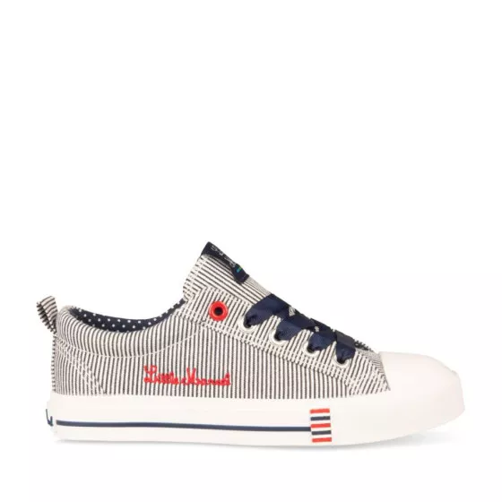 Sneakers Canvas BLUE Girl Laces LITTLE MARCEL