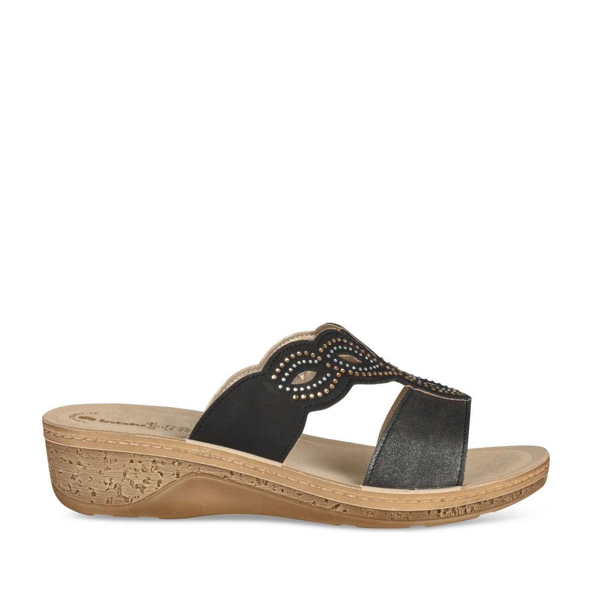 Mules Femme motif Uni A enfiler INBLU