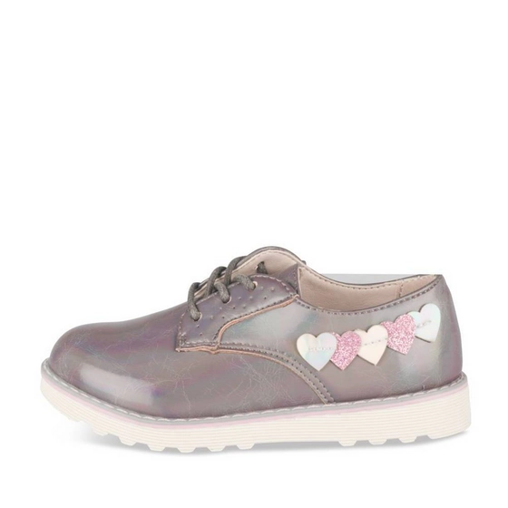 Derbies Fille motif Coeurs Lacets NINI & GIRLS
